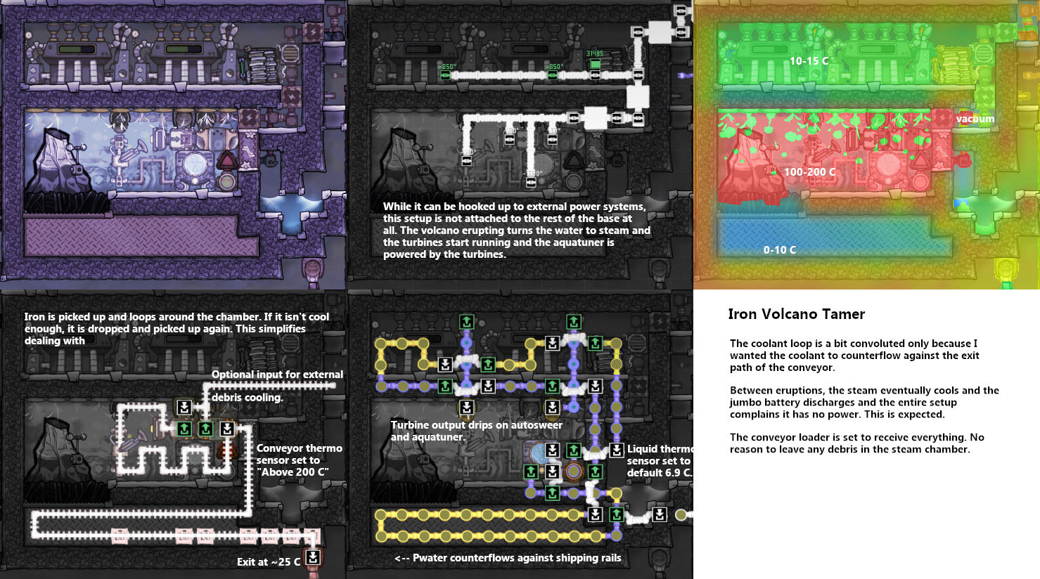 Pre space materials metal volcano tamer design : r/Oxygennotincluded